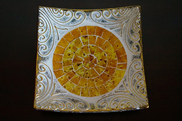 Decorative Plates with Glass Mosaic, Greece - Decorative - Red Karawana