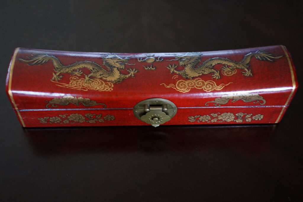Asian Box with a Dragon Motif, China - Decorative - Red Karawana